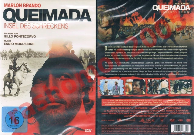 DVD QUEIMADA MARLON Brando Renato Salvatori Ennio Morricone Uncut ...