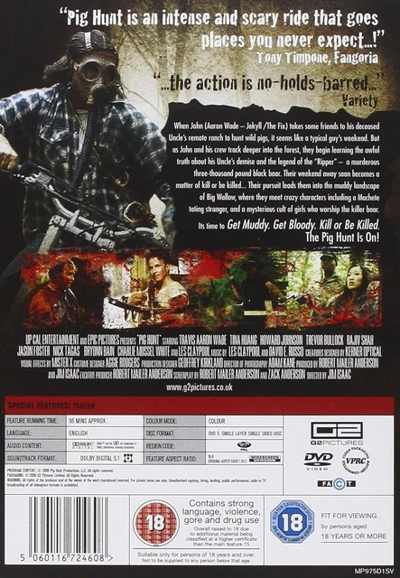 PIG HUNT (DVD) Travis Aaron Wade Tina Huang Howard Johnson Jr. Trevor ...