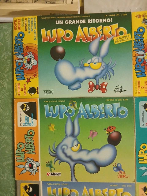 LUPO ALBERTO DI Silver Sequenza blocco 1 / 10 Acme Glenat originali e ...