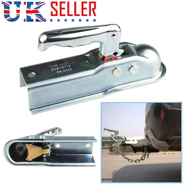 HEAVY DUTY TRAILER Towing Hitch Coupling Tow Bar Ball Draw Steel UK ...