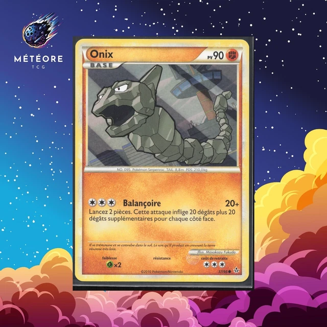 CARTE POKÉMON ONIX 57/95 HGSS Déchaînement Français EUR 2,90 - PicClick FR