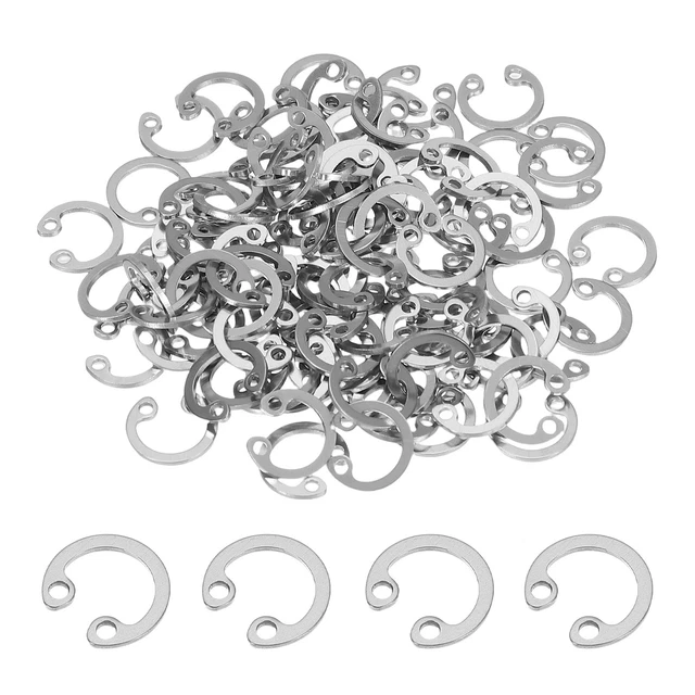 100 PCS 10MM ID Internal Retaining Rings E-Clip Snap Ring 304 Stainless ...