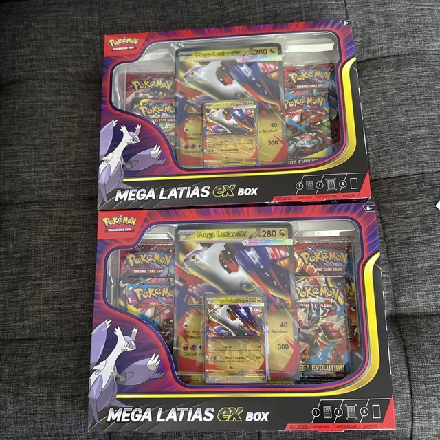 POKEMON TCG MEGA Evolution Mega Latios EX Box Brand New & Sealed - x2 ...