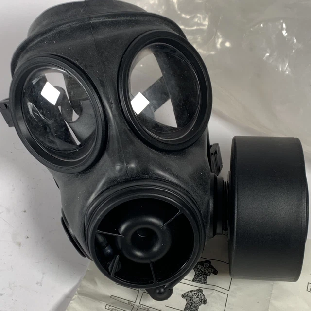 BRITISH ARMY AVON S10 Respirator Gas Mask Size 2 1989 - I19 £62.00 ...