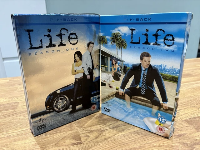 LIFE SEASON 1 and 2 DVD Box set sets with Damian Lewis and Sarah Shahi ...