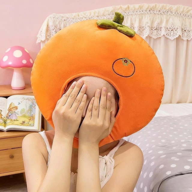 PERSIMMON PLUSH HAT Photo Props Warm Fruit Headgear Hat for Halloween ...