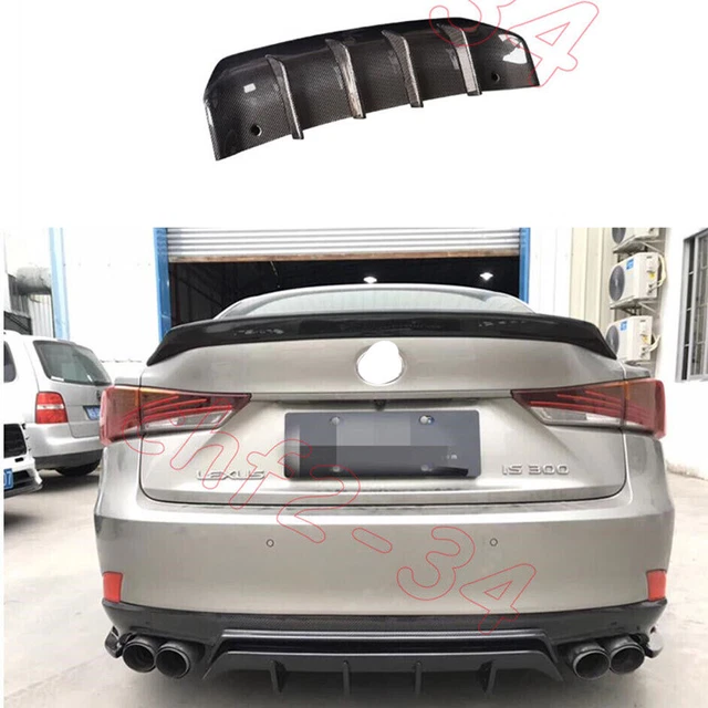 DRY CARBON REAR Diffuser Bumper Lip Spoiler For Car Lexus IS300 IS350 ...