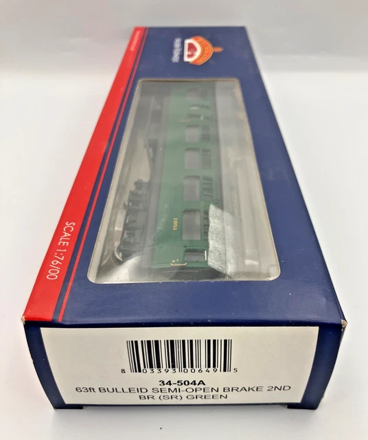 BACHMANN 34-504A BULLEID 63ft Semi-Open Brake Second BR (SR) Green ...