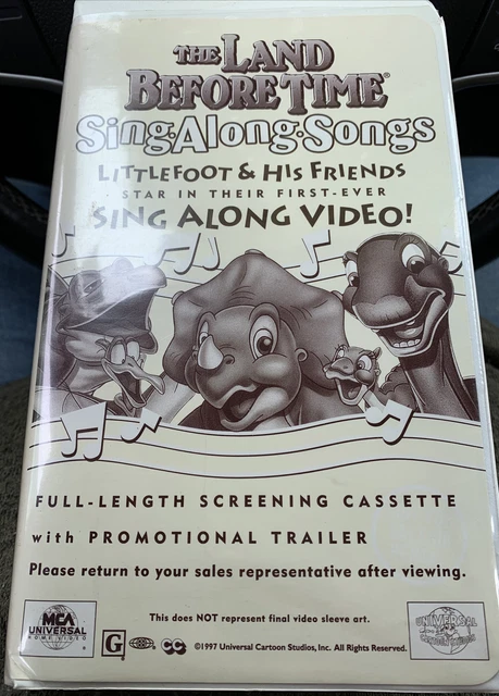 THE LAND BEFORE Time Sing Along Songs (VHS, 1997) Sealed EUR 42,61 ...