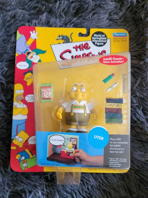 FIGURINE ARTICULÉE DE collection Playmates Toys The Simpsons WOS Uter ...