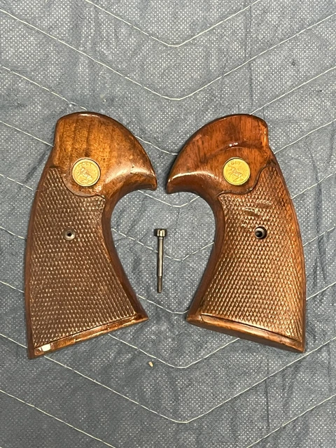 VINTAGE COLT PYTHON Gen 2 Wood Grips $305.00 - PicClick