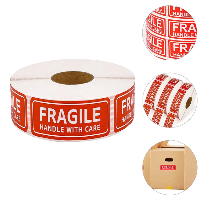 FRAGILE GLASS STICKERS Fragile Warning Sticker Fragile Shipping Label £ ...