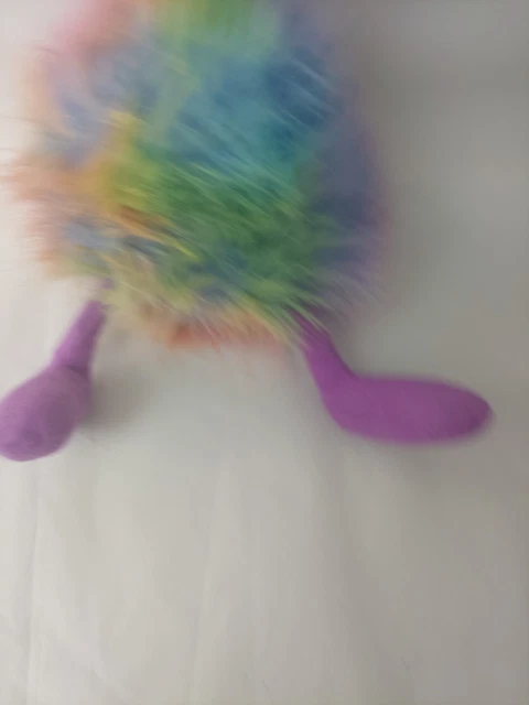 JELLYCAT RAINBOW POMPOM Emu Soft Toy Collectible Colourful Retired 25cm ...