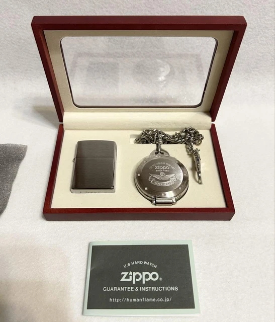 ZIPPO CHRONOGRAPH POCKET Watch Set Lighter £134.13 - PicClick UK