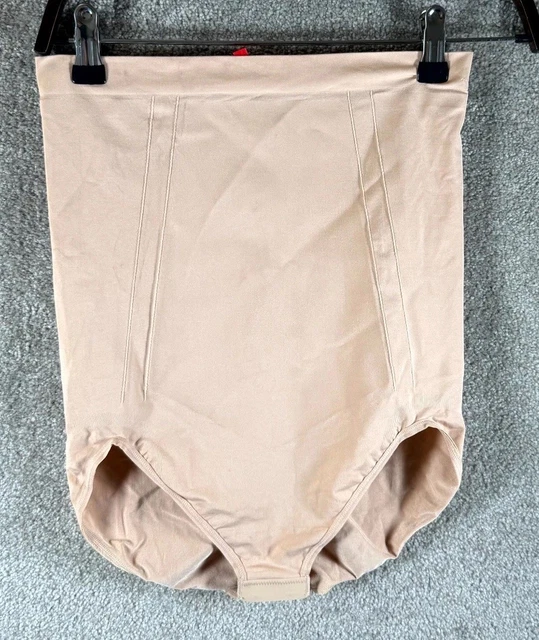 SPANX ONCORE FIRM Control High-Waist Brief Womens XL Soft Nude Nylon ...