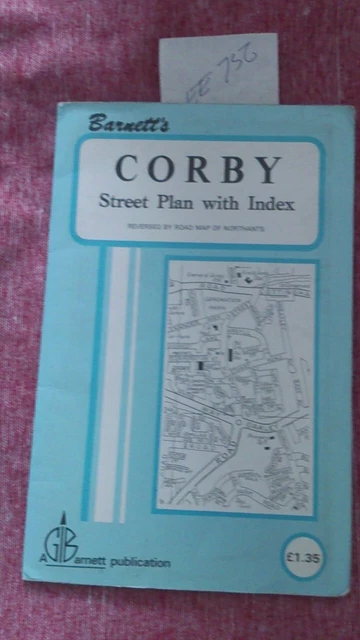 VINTAGE OLD BARNETT’S Corby 1970-80’s Street Plan Map Northants EUR 7 ...