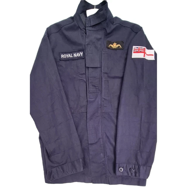 BRITISH MILITARY ROYAL Navy Submariner Warm Weather Combat Jacket size ...