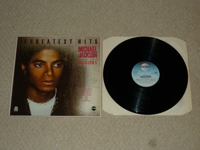 MICHAEL JACKSON + Jackson Five 18 Greatest Hits Vinyl Album Record Lp ...