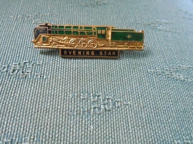 VINTAGE EVENING STAR British Railways Locomotive - Enamel Pin Badge - H ...