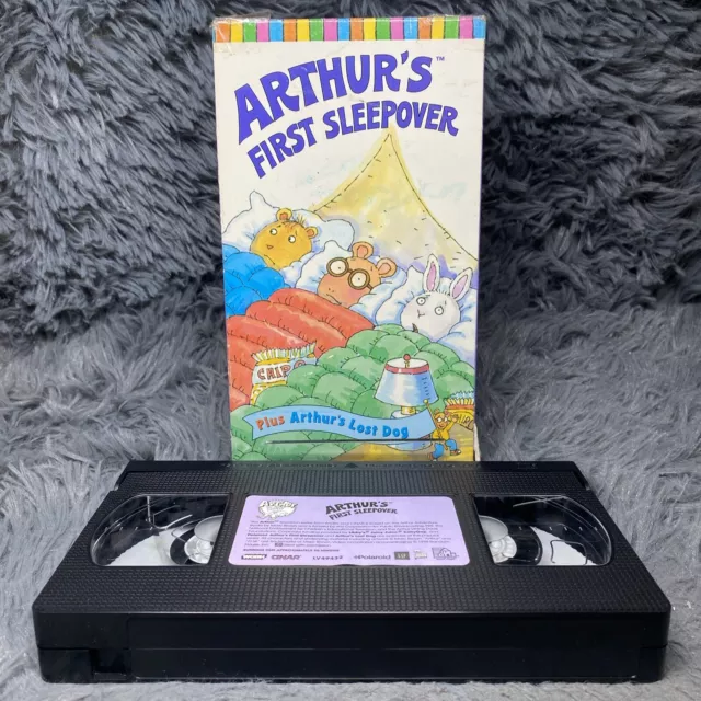 ARTHUR - ARTHURS First Sleepover VHS Tape 1998 Plus Arthur’s Lost Dog ...