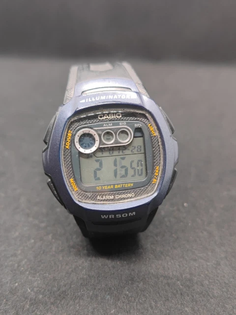CASIO ILLUMINATOR W-210 2963 Digital Alarm Chronograph Quartz Gents Wristwatch £9.99 - PicClick UK