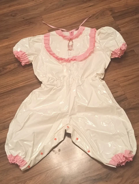 ADULT BABY STRAMPLER BODY WINDELBODY Windelhose Sissy PVC LACK Diaper ...