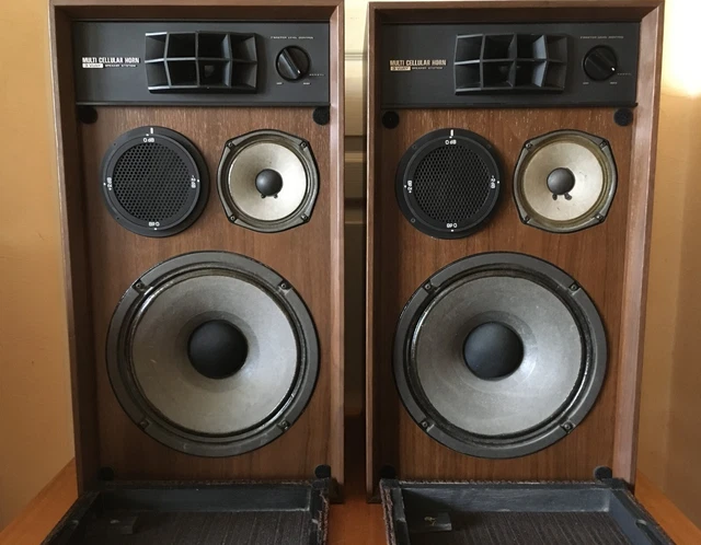 JVC MULTICELLULAR HORN 3 Way Speaker System VS 5323 AVEC MONACOR NEUFS ...