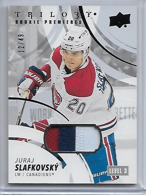 2022/23 UD TRILOGY "Rookie Premiers" JURAJ SLAFKOVSKY Patch #d /49 Level 3 $161.50 - PicClick CA