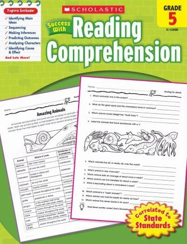 SCHOLASTIC SUCCESS WITH Reading Comprehension Grade 5 Workbook By SCHOLASTIC SUCCESS WITH Reading Comprehension Grade 5 Workbook By