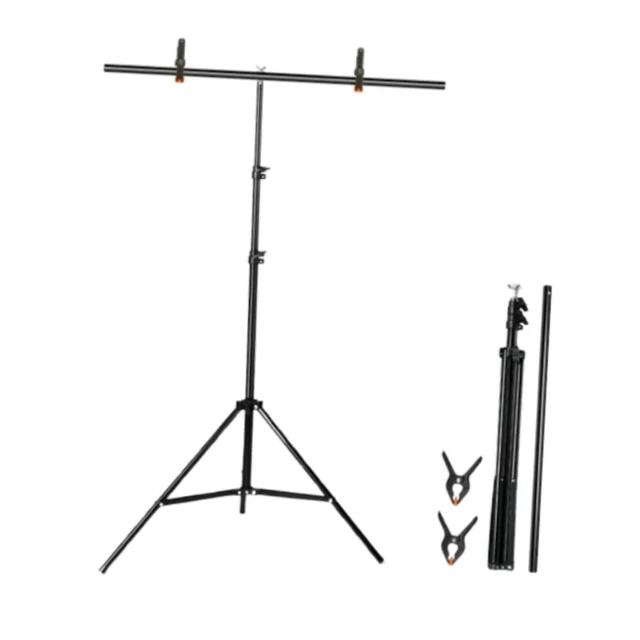 BACKDROP STAND PHOTOGRAPHY Equipment Detachable Crossbar Adjustable ...