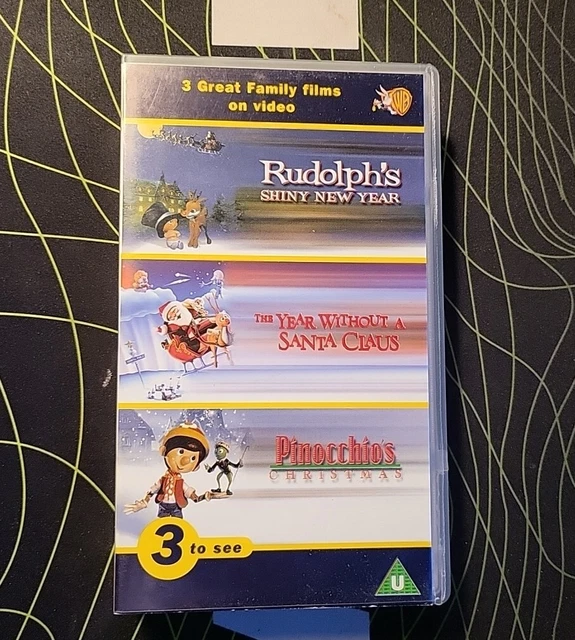 RUDOLPH’S SHINY NEW Year, Pinocchio's, A Year Without Santa - 2002 VHS ...