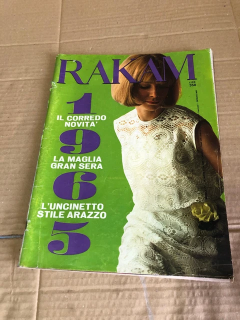 RIVISTA RAKAM MENSILE Di Alta Moda e Lavori Femminili '60 CUCITO ...