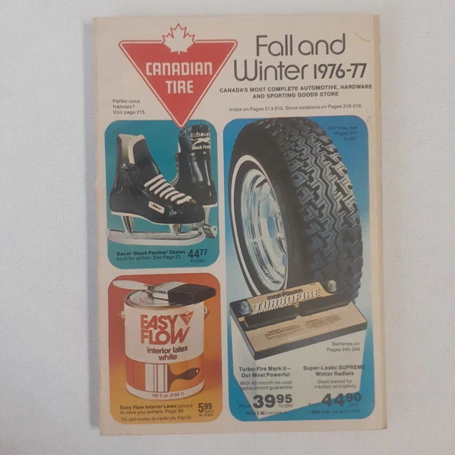1976 1977 FALL Winter Canadian Tire Catalogue Catalog Automotive ...