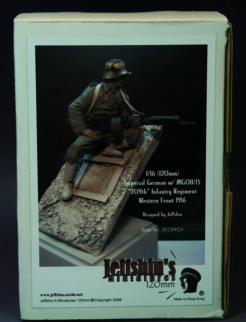 ORIGINAL JEFF SHIU WWI German Infantry Man with MG08/15 - 120mm ...