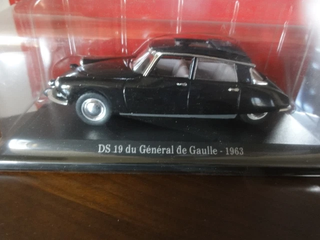 VOITURE DE COLLECTION DS 19 du Général de Gaulle. 1963. neuf. atlas EUR ...