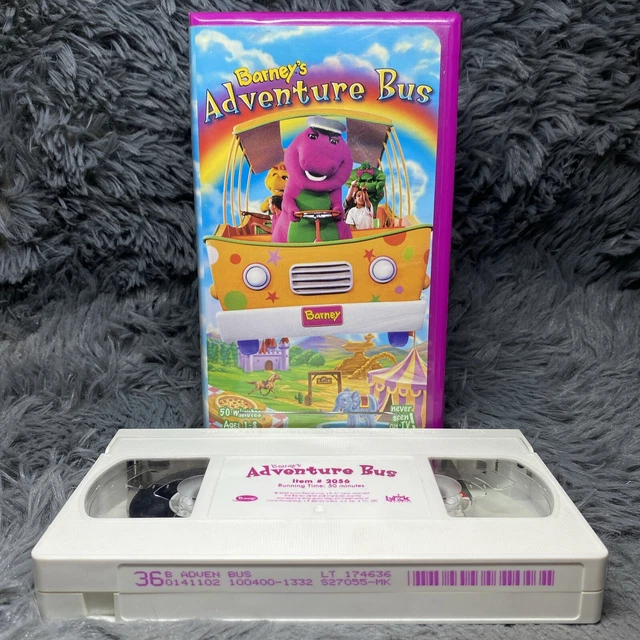 BARNEY - BARNEYS Adventure Bus bande VHS 1997 balle clapet shell dessin ...
