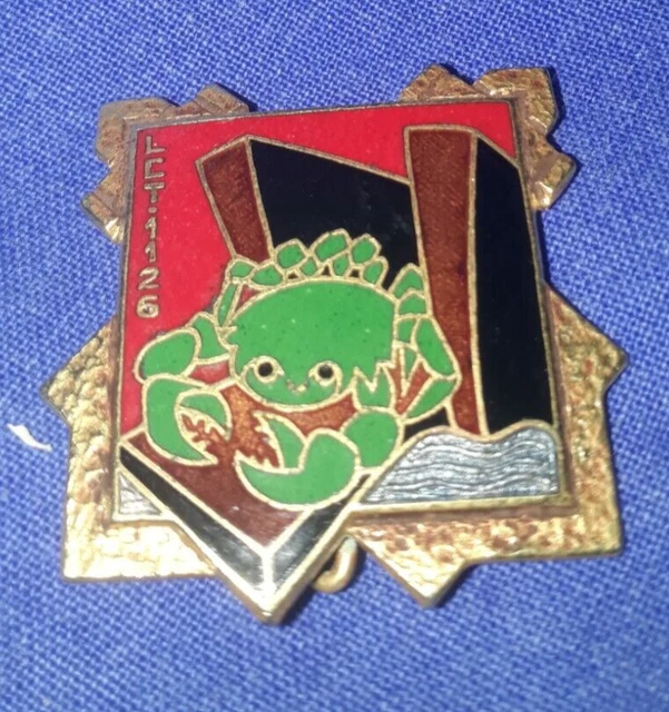 INSIGNE MILITAIRE BADGE LTC LCT 1126 Commandos Marine drago metra indo ...