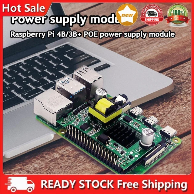 ETHERNET POE POWER Supply Module Network Expansion Board for Raspberry Pi 4B/3B+ £15.95 ...