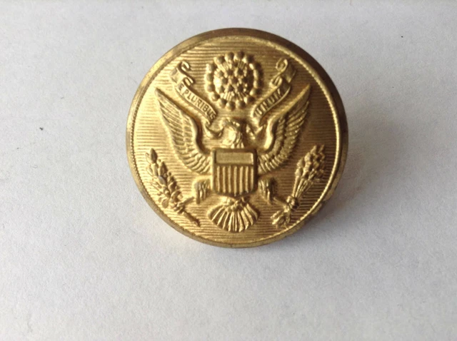 US ARMY WW2 era uniform/tunic button 28mm, Waterbury. £8.00 - PicClick UK