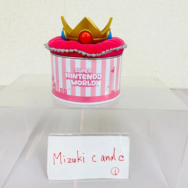 SUPER NINTENDO WORLD MARIO Princess Peach Crown Can Box USJ Japan L/E £ ...