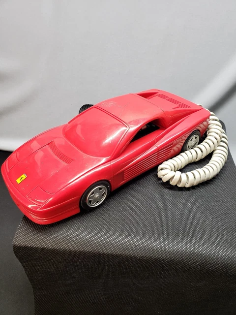 RED FERRARI TESTAROSSA Landline House Phone 90s Retro Sports Car ...