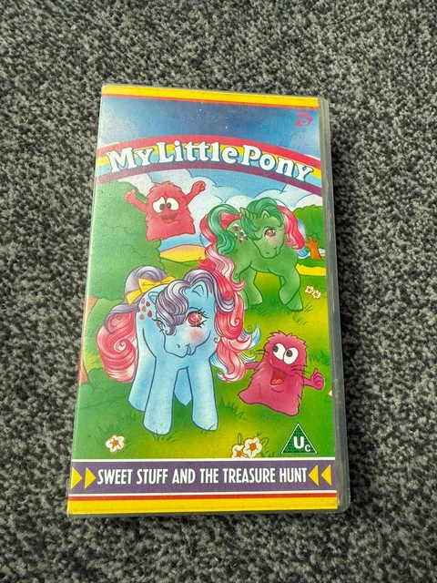 RARE - MY LITTLE PONY VHS VIDEO - SWEET STUFF AND THE TREASURE HUNT ...