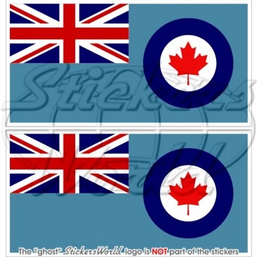 CANADA CANADIAN AIR Force RCAF Flag Shaper 110mm Vinyl Sticker x2 £4.20 ...