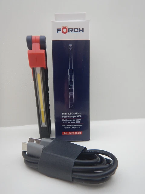 FÖRCH LED AKKU Knicklampe Taschenlampe Mini Led Akku Pocketlampe 3130 ...