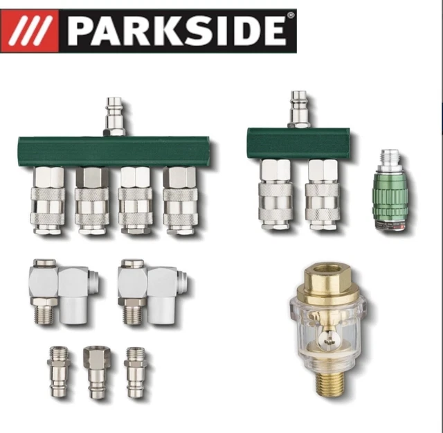 PARKSIDE® DISTRIBUTION VALVE, Fitting Set or Compressed Air Lubricator ...