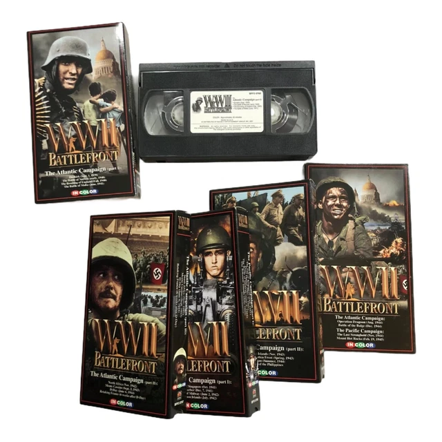 VHS BOX SET World War 2 WWII Battlefront Movie Complete History ...