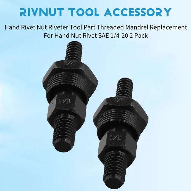 HAND RIVET Riveter Tool Part Threaded Mandrel Replacement for Hand ...