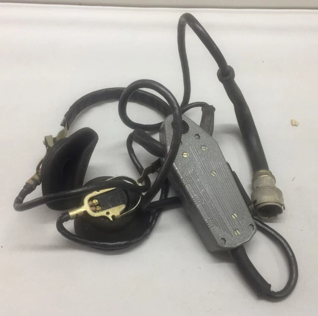SOVIET RUSSIAN ARMY military Radio Transceiver Microphone Headset $27. ...