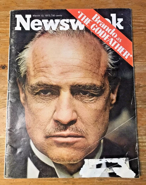 VINTAGE NEWSWEEK MAGAZINE 1972 Marlon Brando The Godfather Cover £6.27 ...