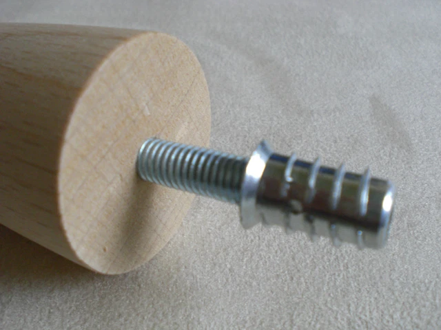 4 STÜCK MONTAGEPLATTE Metal Dübel Gewindemutter Muffen Für Möbelfüße M6 ...